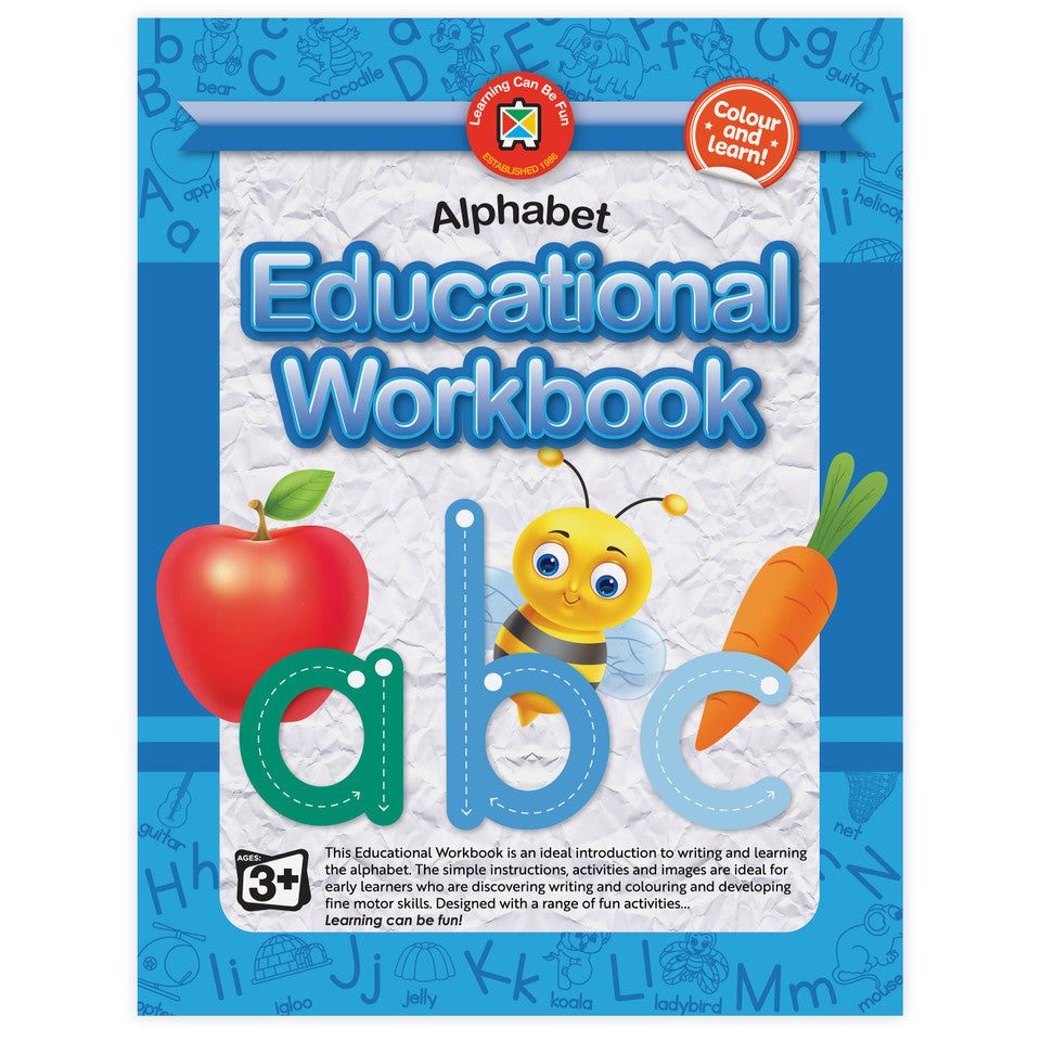 Learning Can Be Fun | Educational Workbook Alphabet | Kids Educational ...