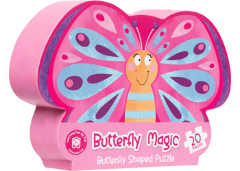 Learning Can Be Fun | Butterfly Magic - Butterfly Shaped Puzzle (20pc ...