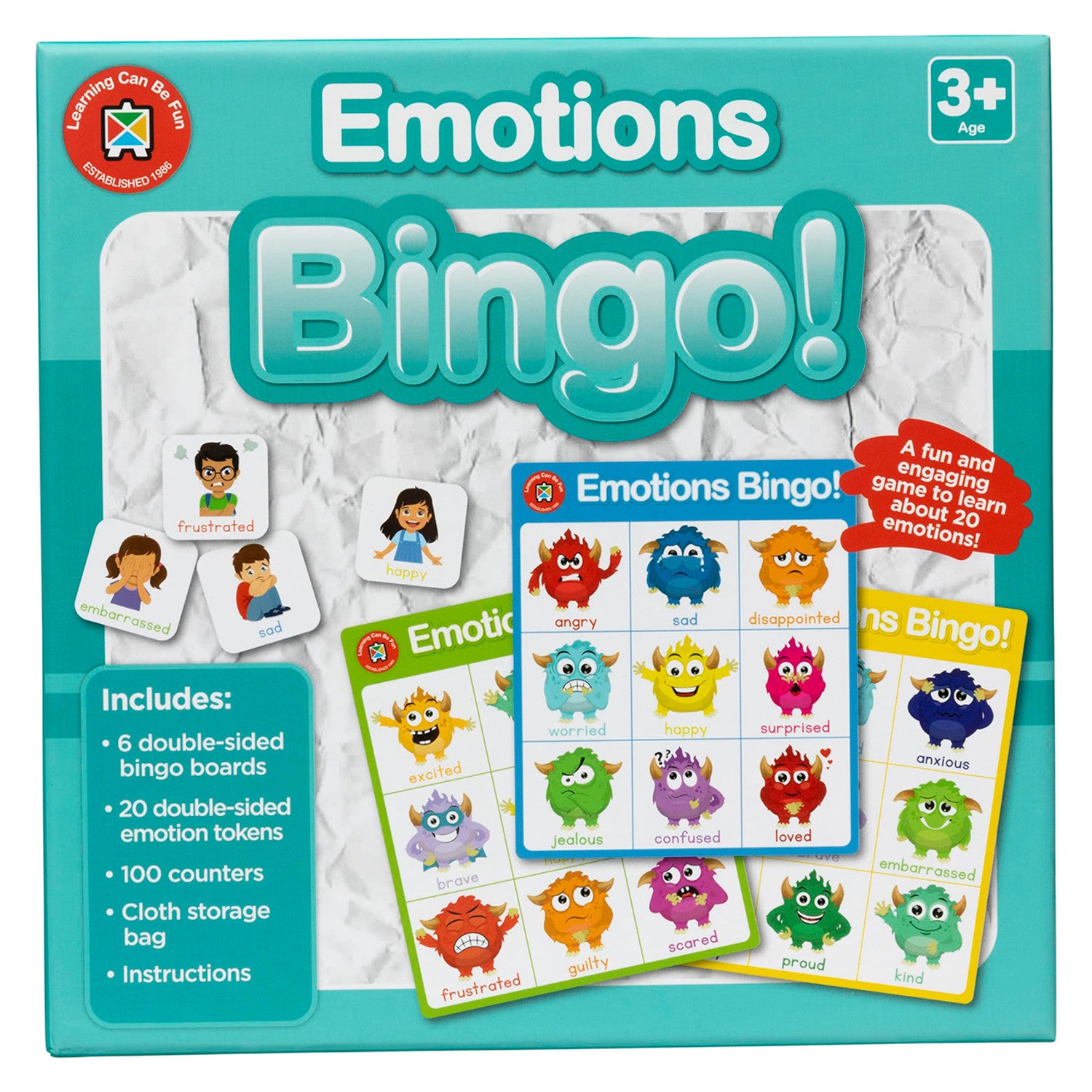 Learning Can Be Fun | Emotions Bingo Game | Kids SEL Educational Games ...
