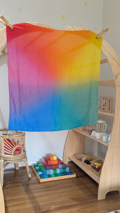Play Silkies Australia | Rainbow Play Silk | Open Ended Play – Melly and Me