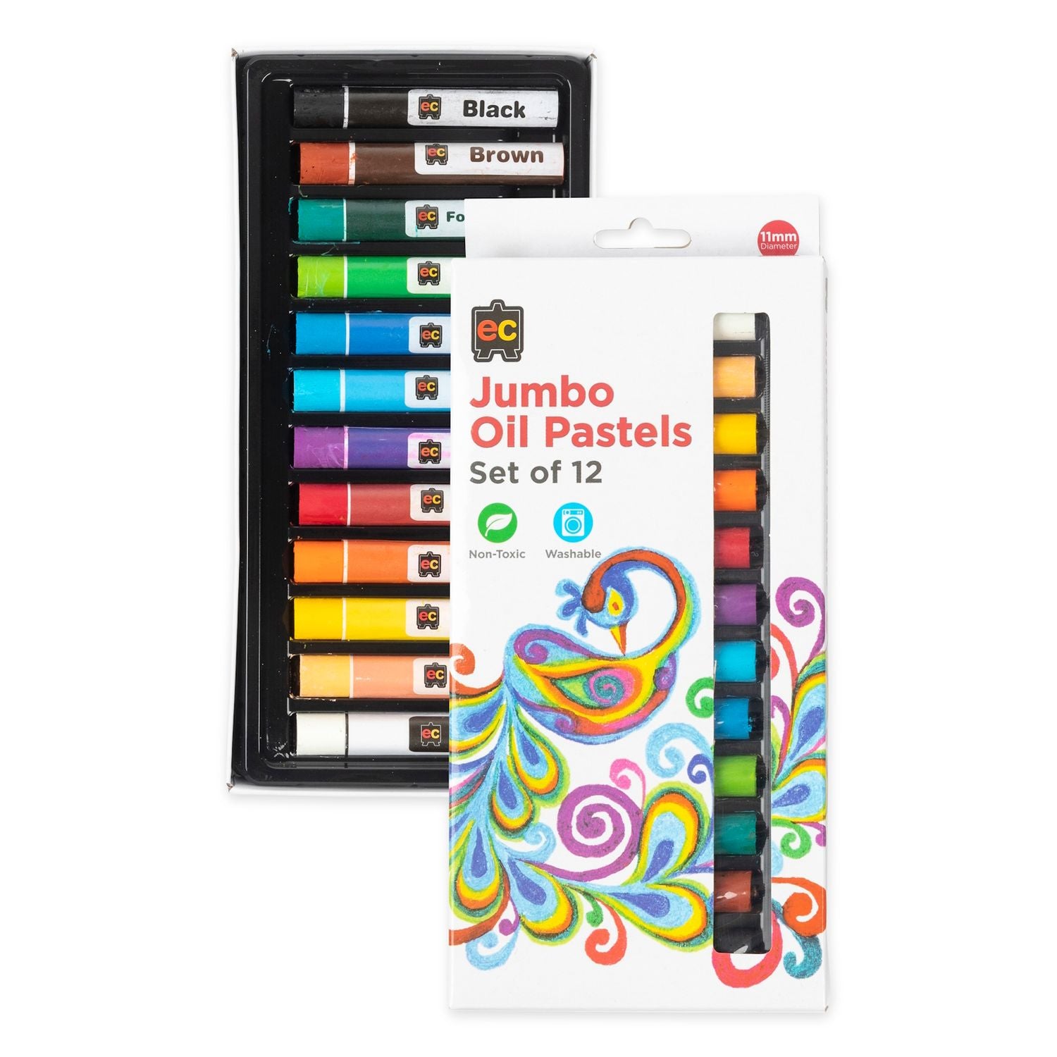 Educational Colours Australia | Jumbo Oil Pastels - Assorted (12pk ...