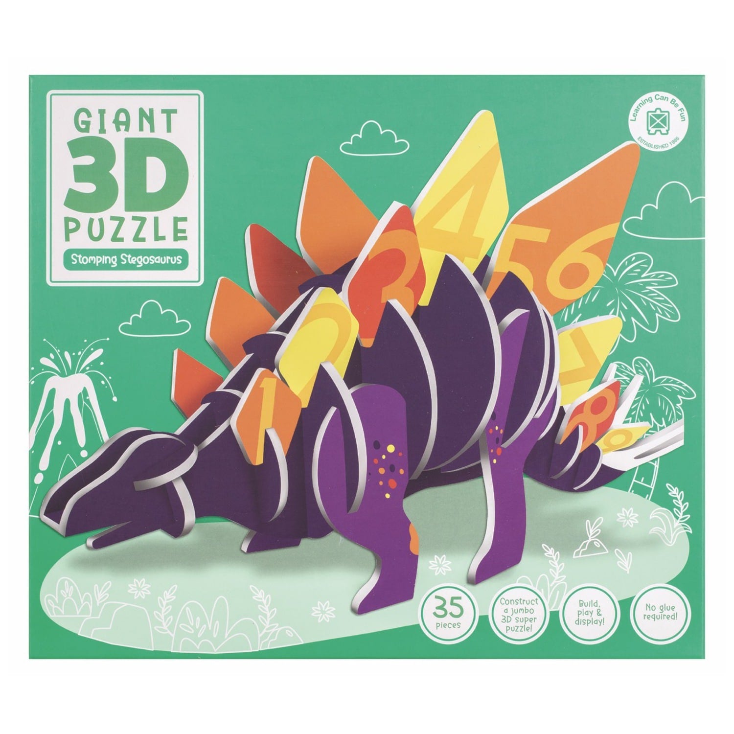 Learning Can Be Fun | Giant 3D Puzzle - Stomping Stegosaurus – Melly and Me