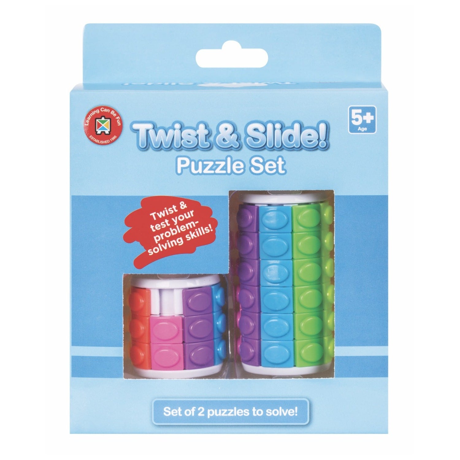 Learning Can Be Fun | Twist & Slide Fidget Puzzle Set | Kids Toys ...