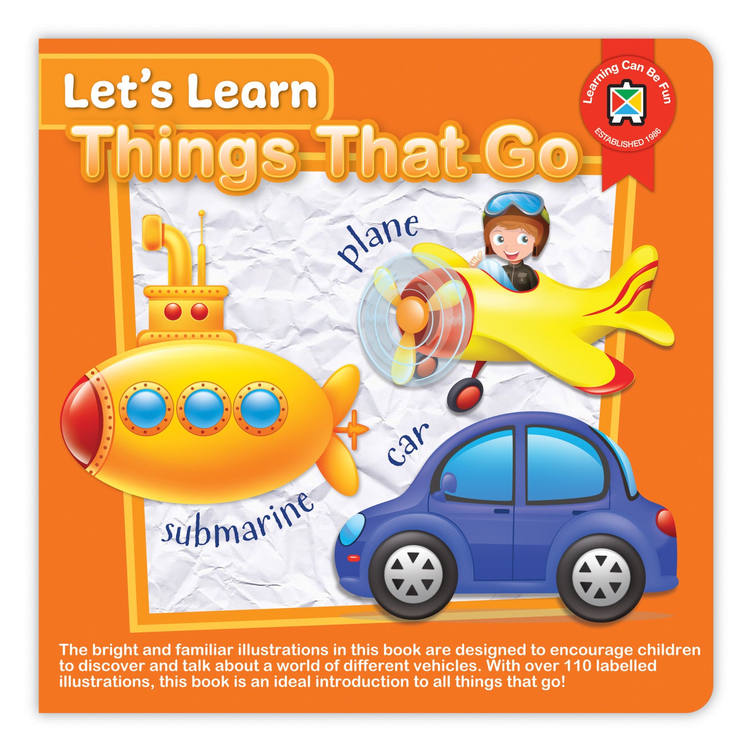 Learning Can Be Fun | Let's Learn Things That Go Board Book | Kids ...